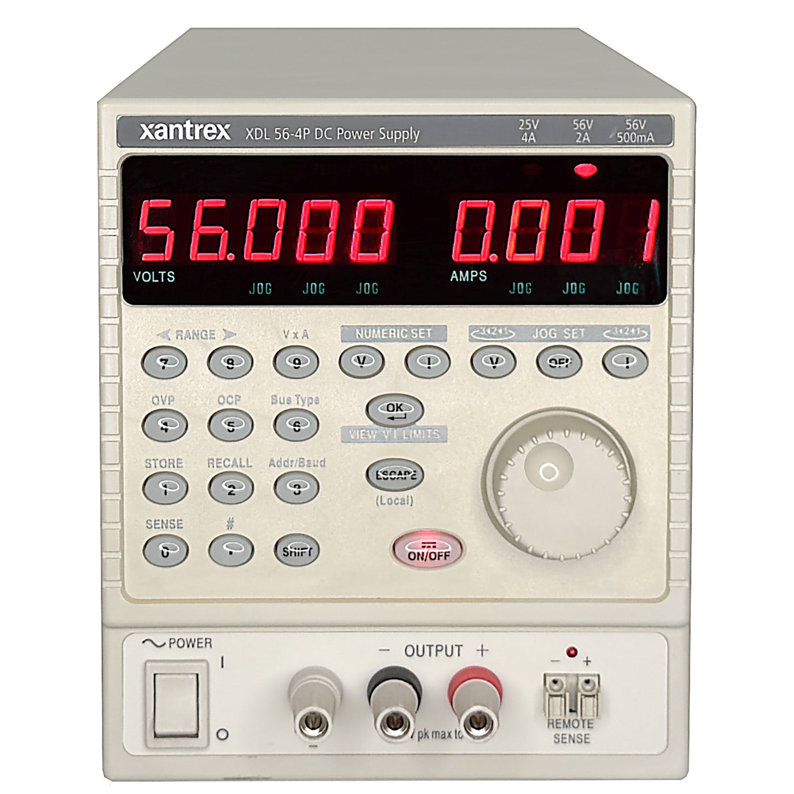 Ametek / Sorensen XDL 56-4P Multi-Range DC Power Supply, 25 V, 56 V