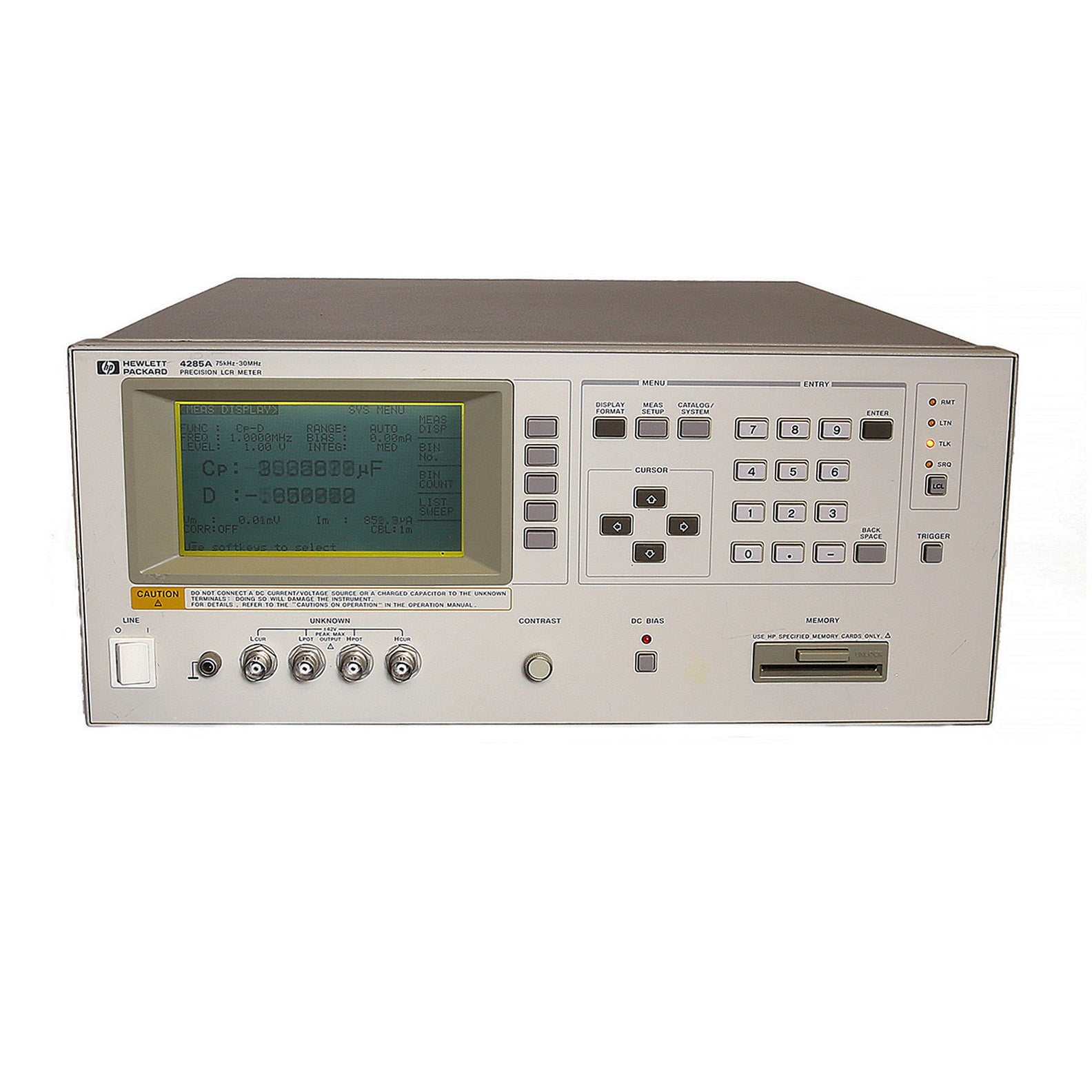 Keysight / Agilent 4285A Precision LCR Meter, 75 kHz to 30 MHz