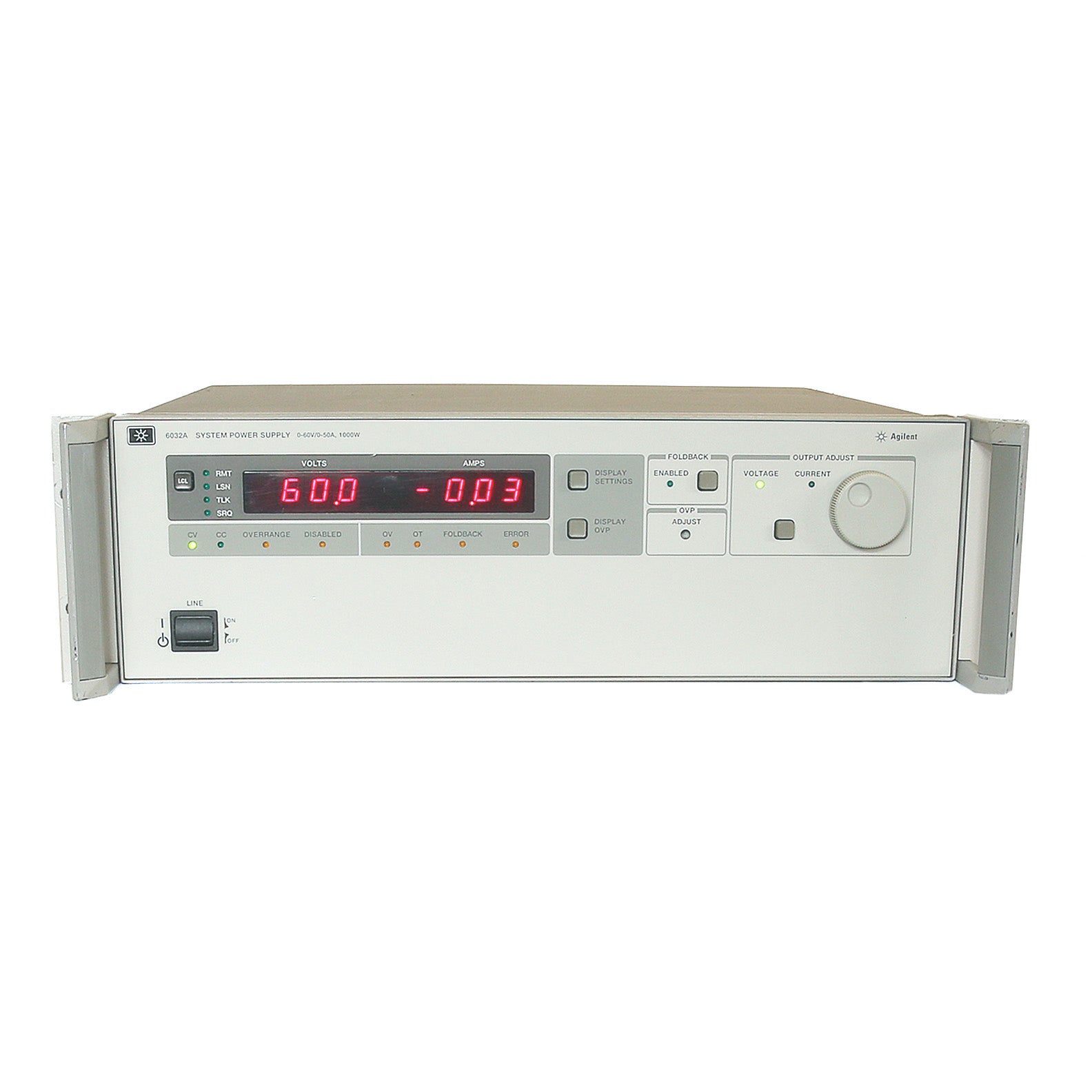 Keysight / Agilent 6032A DC Power Supply, 0 to 60 Vdc, 0 to 50 A, GPIB