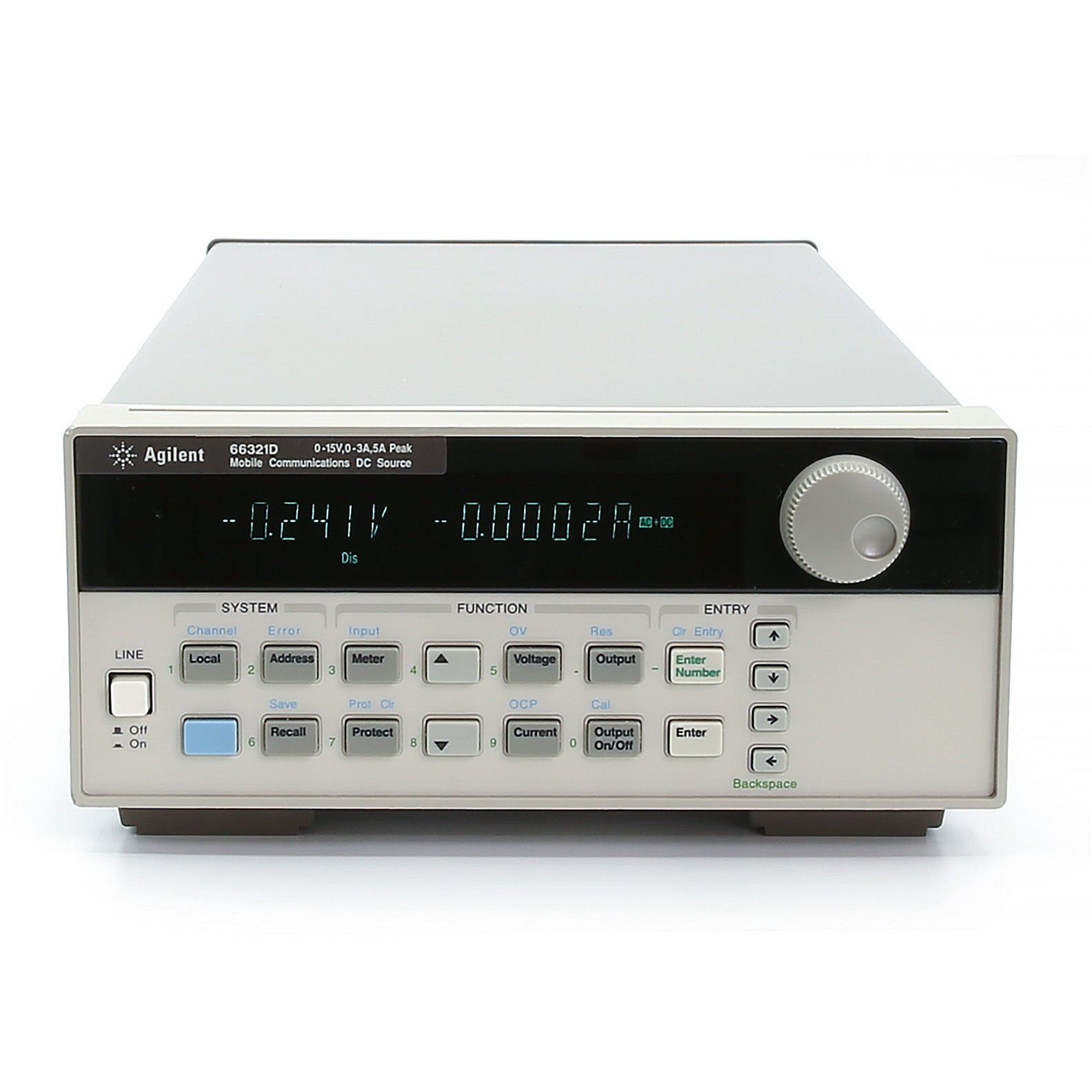 Keysight / Agilent 66321D Comm DC Source 15Vdc, 3A w/Batt Emul., DVM