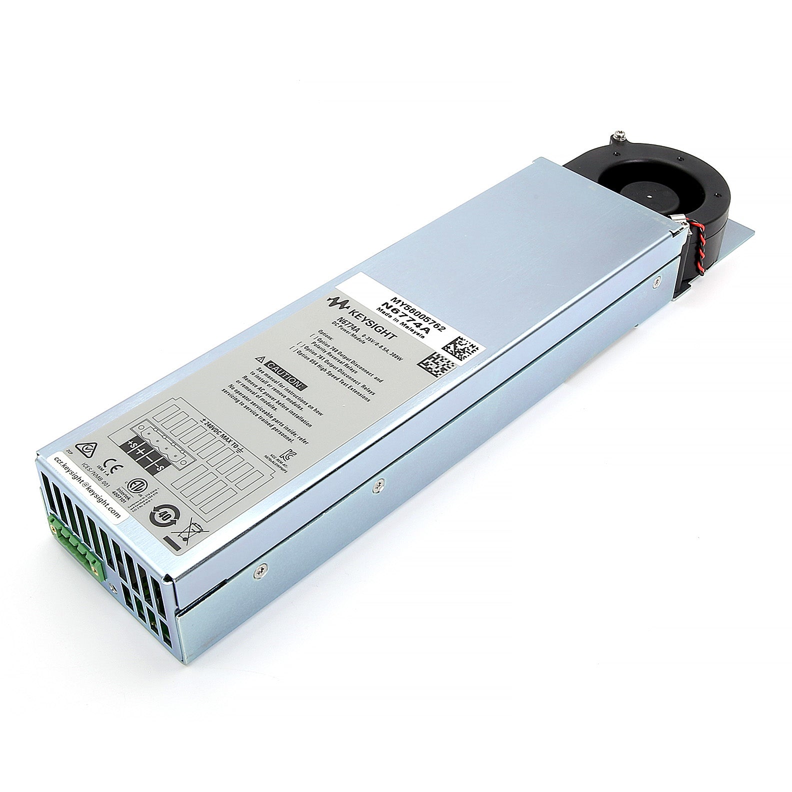 Keysight N6774A DC Power Module, 0 to 35 Vdc, 0 to 8.5 A, 300 W